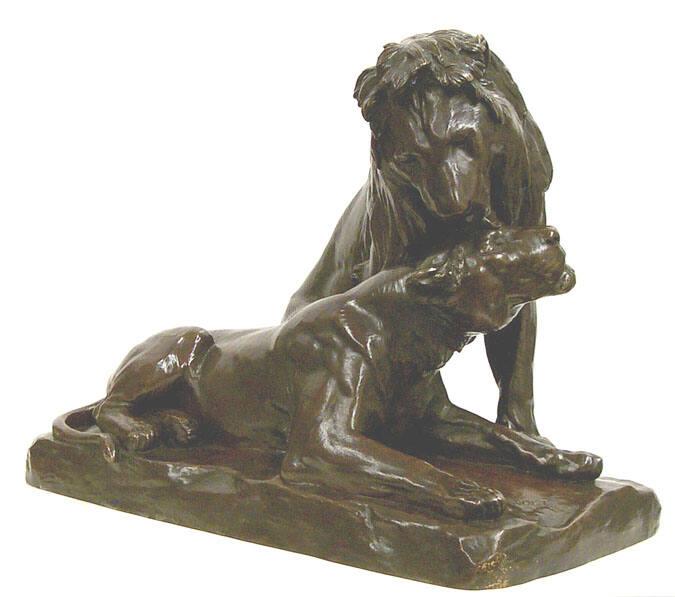 Lion and Lioness Grooming – Works – eMuseum